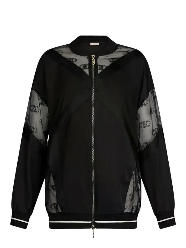 Liu Jo Monogram Bomber Jacket - Black