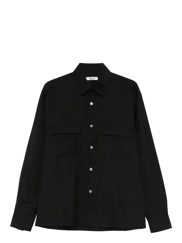 ERALDO Wool Shirt - Black