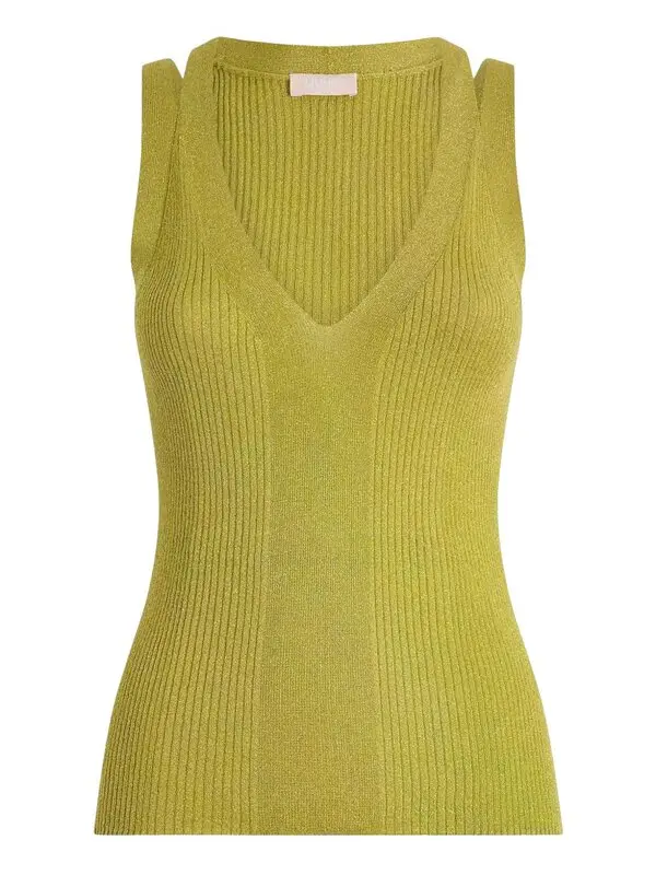 Liu Jo Lurex Knitted Top - Green