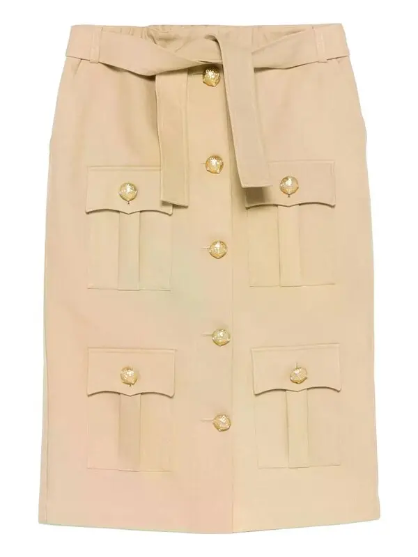 Giuseppe Di Morabito Cargo Midi Skirt - Neutrals
