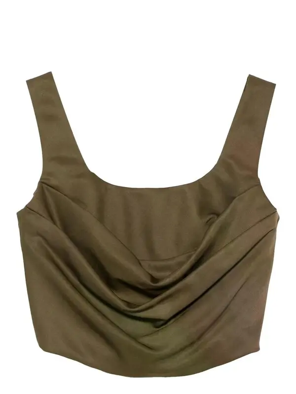 Giuseppe Di Morabito Wool Corset Top - Green