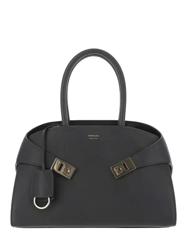 FERRAGAMO Medium Hug Tote Bag - Black