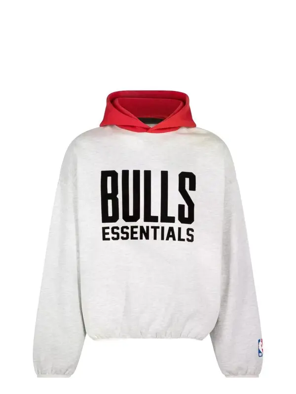 Fear Of God X Nba Bulls Hoodie - Grey