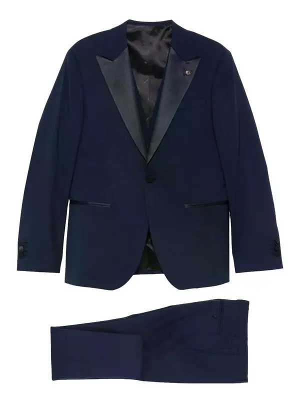 MANUEL RITZ Single-breasted Suit - Blue