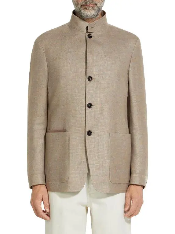 Zegna Cashmere-blend Chore Jacket - Light Taupe