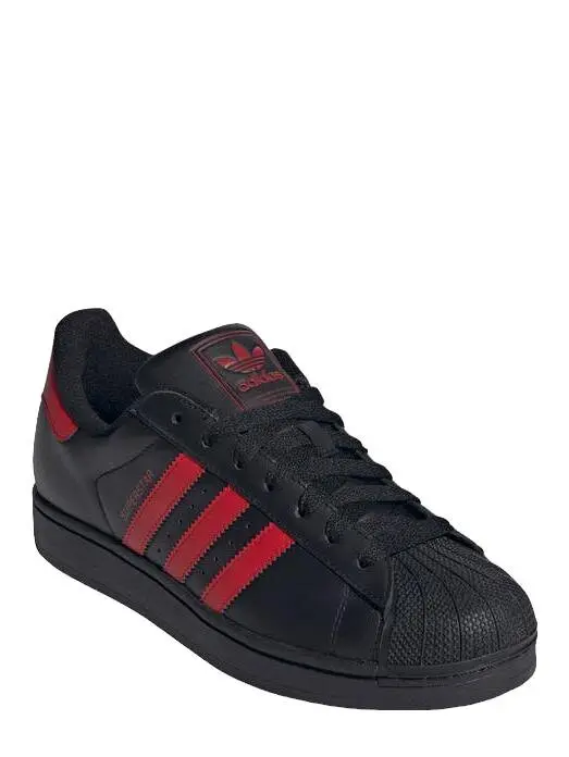 Adidas Gender Inclusive Superstar Ii Sneaker - Black/better Scarlet/black