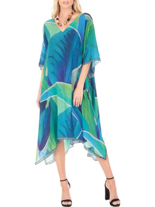 APNY Print Midi Caftan - Multi