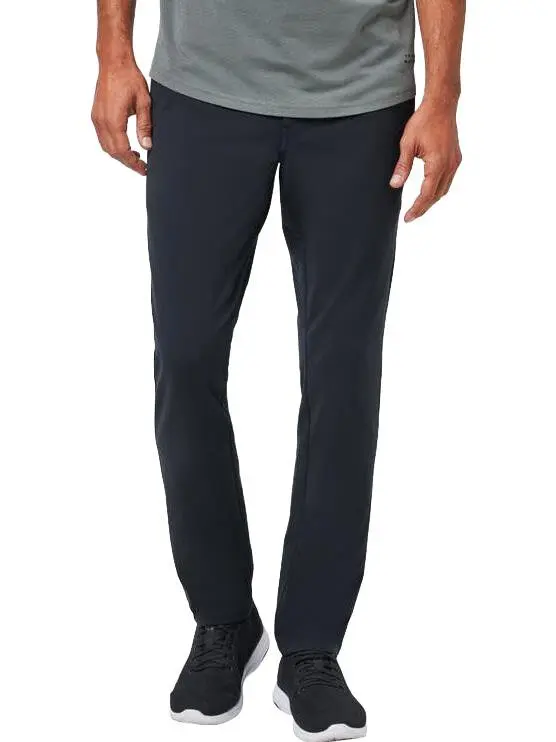 Travis Mathew Legacy Stretchknit Flat Front Chinos - Black