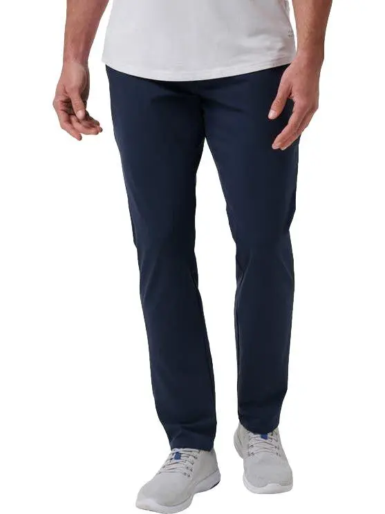 Travis Mathew Legacy Stretchknit Flat Front Chinos - Total Eclipse