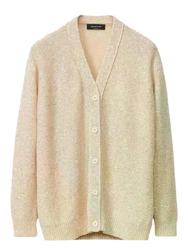 Fabiana Filippi Sequin-embellished Cardigan - Brown