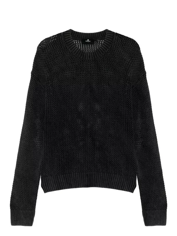 REPRESENT Open-gauge Sweater - Black