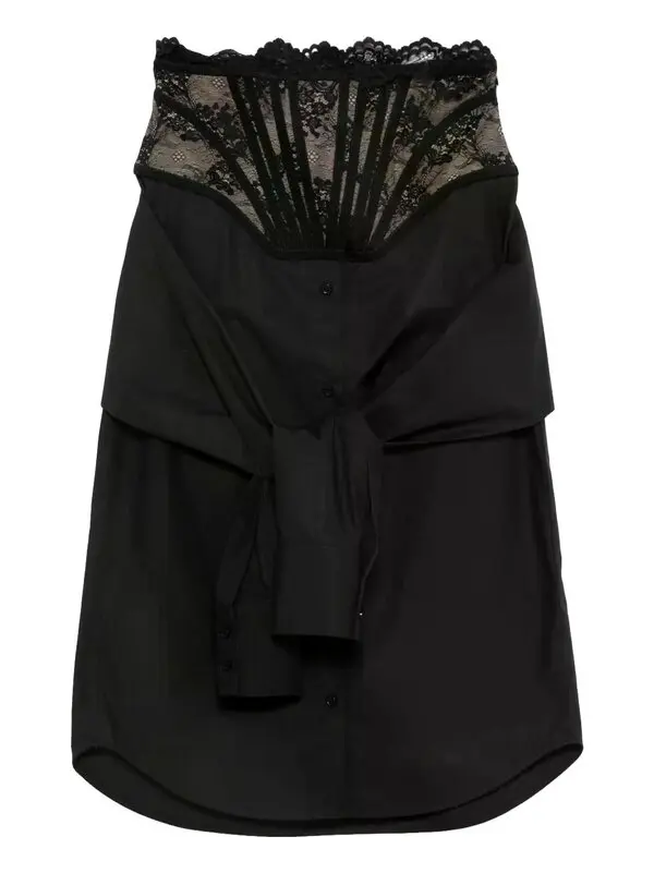 Giuseppe Di Morabito Corset Detail Midi Skirt - Black