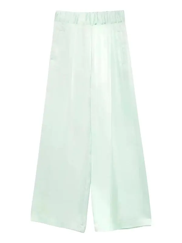 SEMICOUTURE Satin Trousers - Green