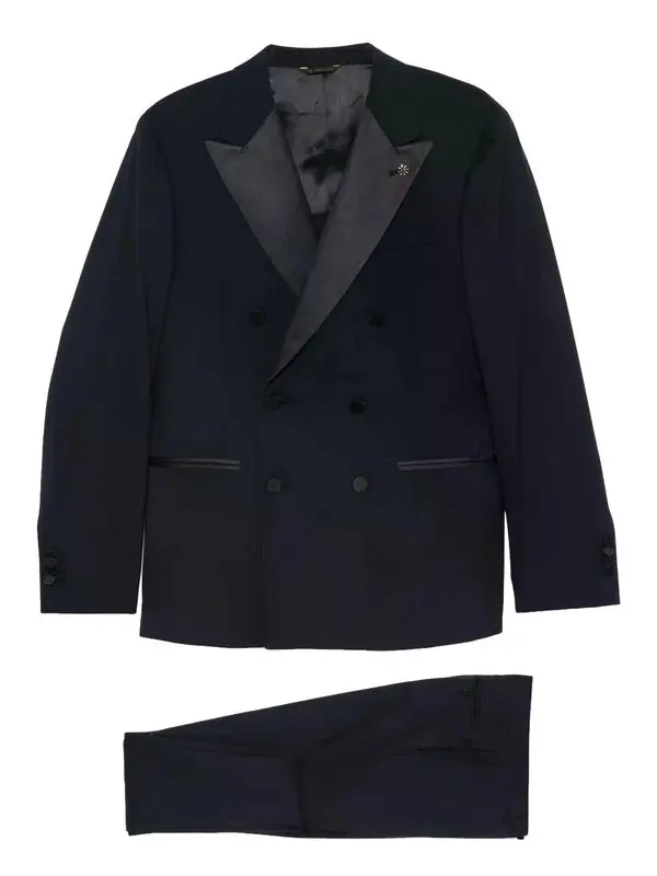 MANUEL RITZ Double-breasted Suit - Blue