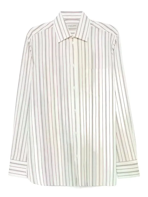 GOLDEN GOOSE Striped Shirt - White