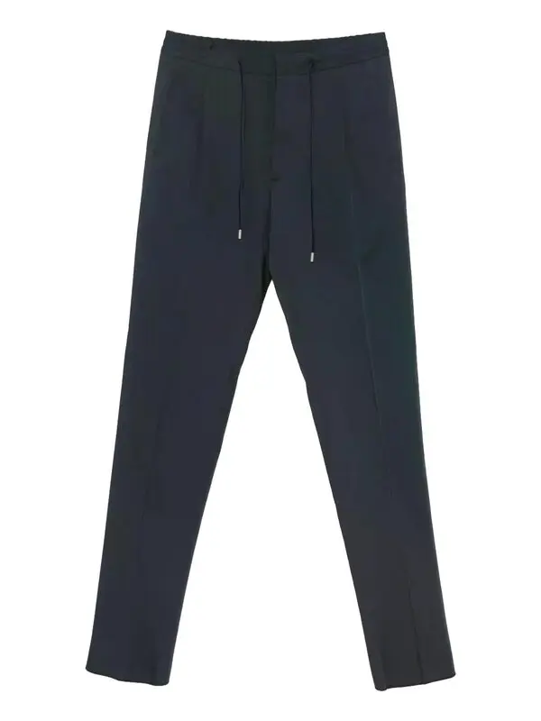 LARDINI Drawstring Trousers - Blue