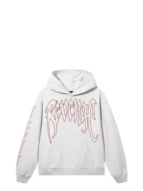 REVENGE Xxxtentacion Kill Outline Hoodie - Cement/red