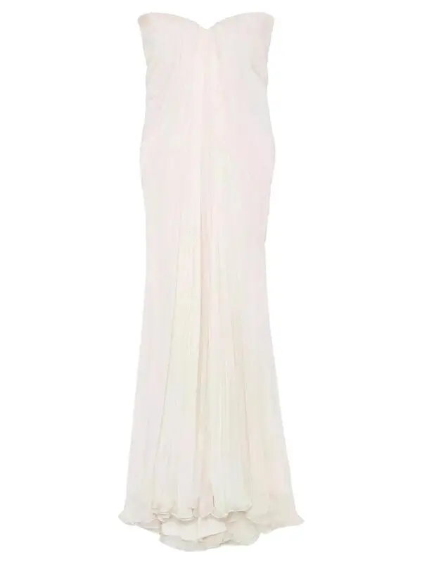 Alexander McQueen Draped Maxi Dress - Pink