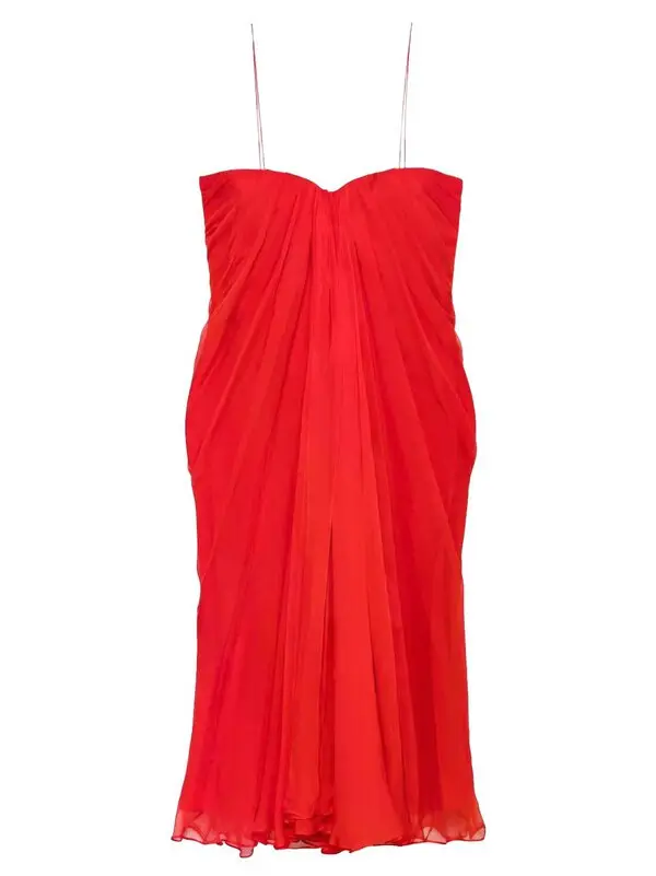 Alexander McQueen Strapless Dress - Red