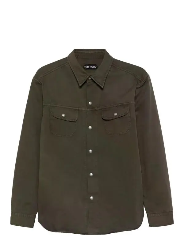 TOM FORD Cotton Shirt - Green