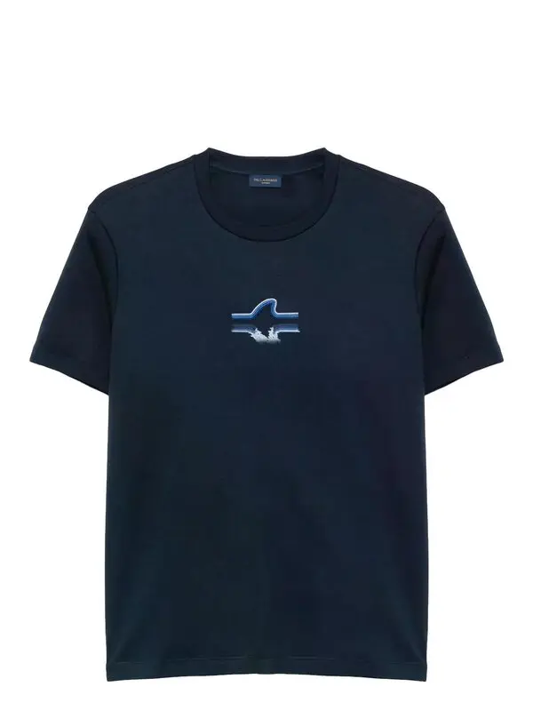 Paul & Shark Embroidered-motif T-shirt - Blue