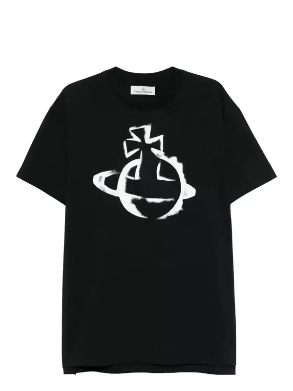 VIVIENNE WESTWOOD Stencil Orb T-shirt - Black