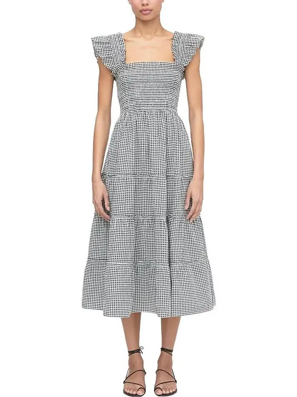 Hill House Home Ellie Nap Dress - Black/sand Gingham