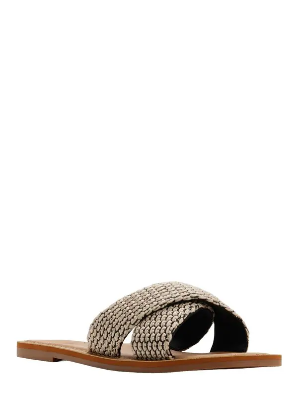 Roxy Andreya Raffia Slide Sandal - Other Black