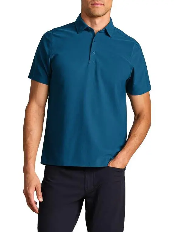 RHONE Regatta Piqué Performance Polo - Cape Blue
