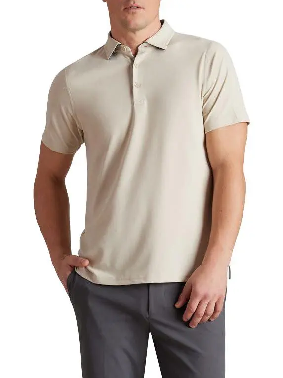 RHONE Regatta Piqué Performance Polo - Sandstone