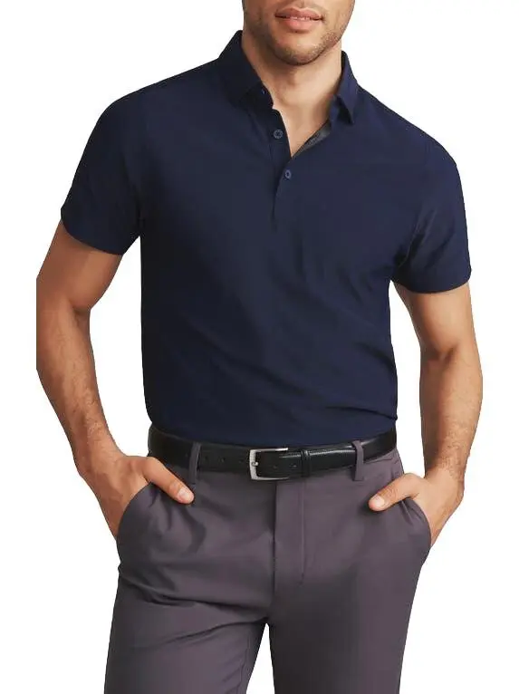 RHONE Regatta Piqué Performance Polo - True Navy