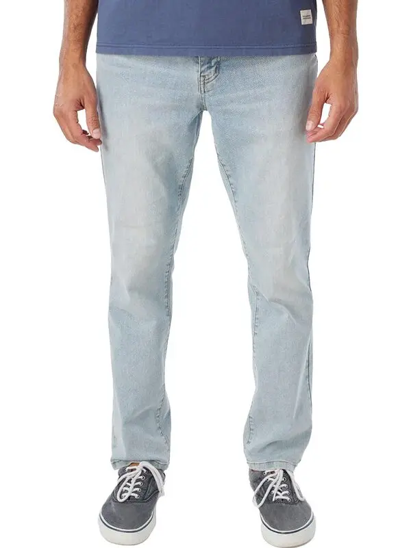 FAIR HARBOR Driftwood Straight Leg Jeans - Light Wash