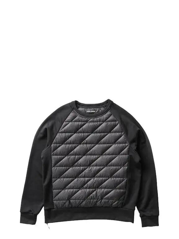 HOLDEN OUTERWEAR Down Crew Neck Sweater - Black