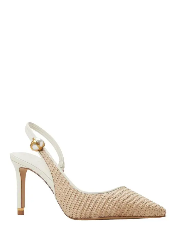 Ted Baker London Sadie Pointed Toe Slingback Pumps - Natural