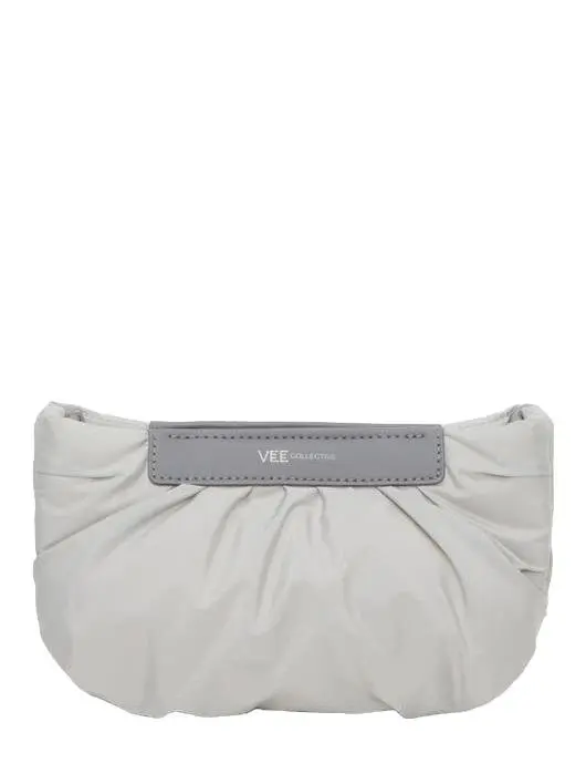 VEECOLLECTIVE Caba Recycled Polyester Clutch - Cloud