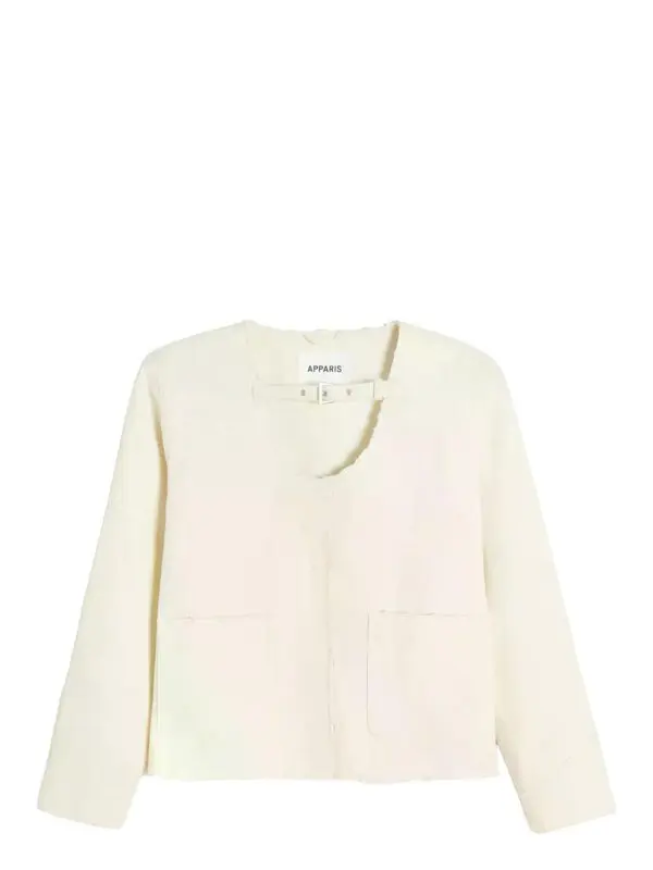Apparis Raw-cut Jacket - White