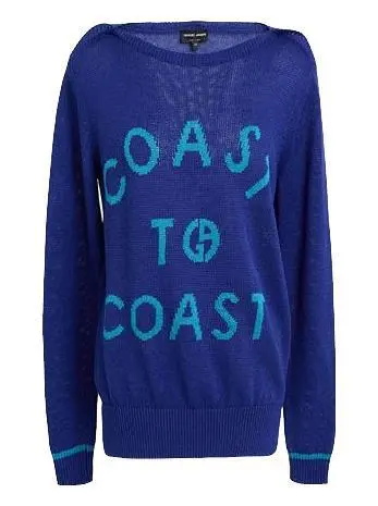 Giorgio Armani Crewneck Sweater - Bright Blue