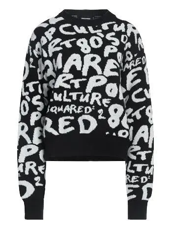 Dsquared2 Crewneck Two-tone Sweater - Black