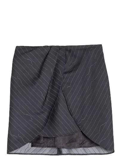 OFF-WHITE™ Mini Flared Pinstriped Skirt - Grey