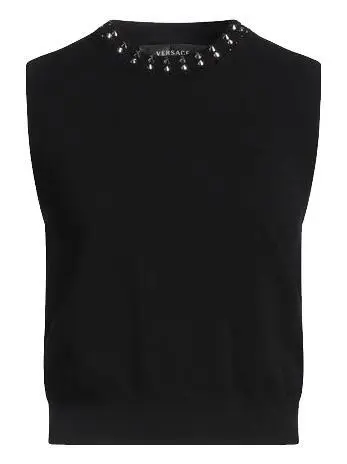 Versace Knitted Sleeveless Top - Black