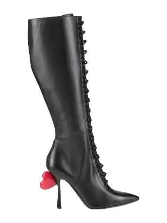Moschino Leather Boots - Black
