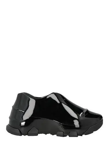 Givenchy Patent-effect Flatform Sneakers - Black