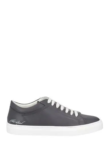Emporio Armani Leather Low-top Sneakers - Grey