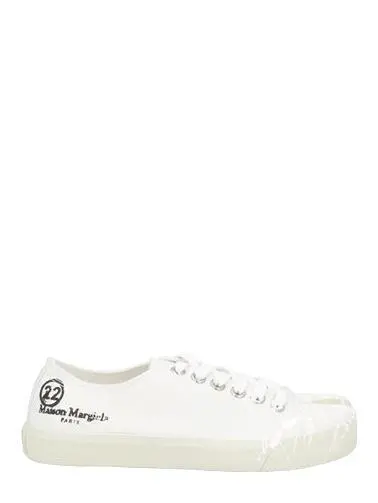MAISON MARGIELA Cotton Canvas Low-top Sneakers - White