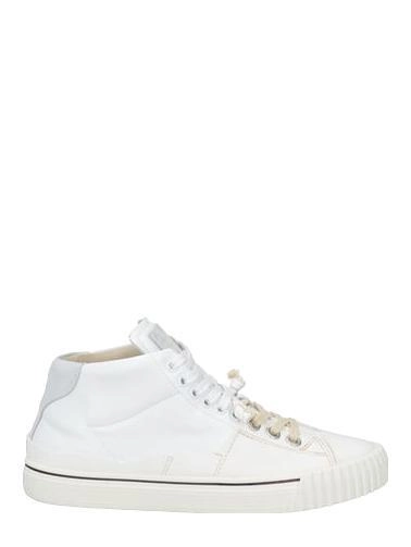 MAISON MARGIELA Sneakers Size Leather, Textile Fibers - White