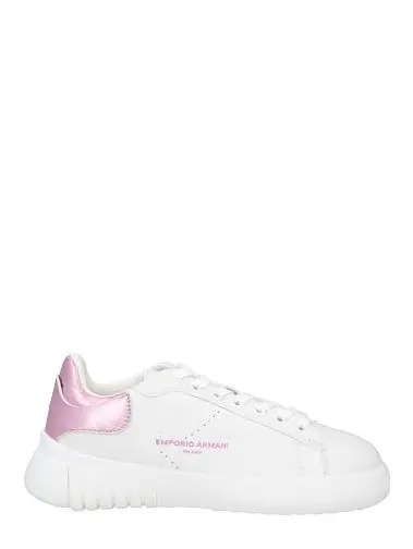 Emporio Armani Leather Low-top Sneakers - White