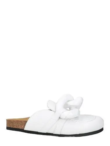 JW Anderson Leather Clogs - White