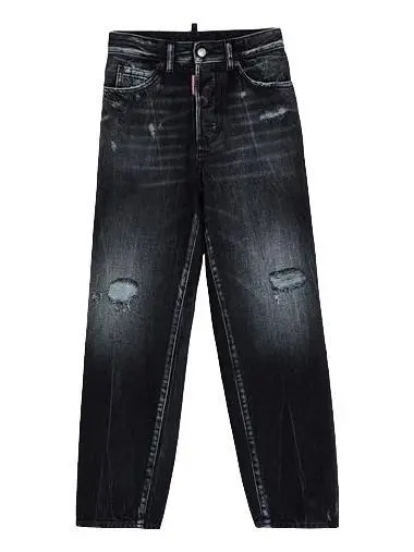 Dsquared2 Cotton Boyfriend Jeans - Black