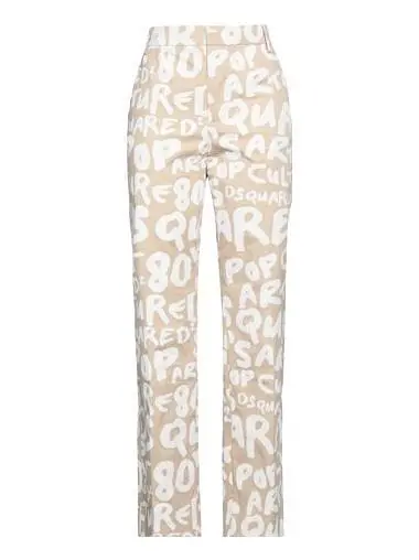Dsquared2 Flared Twill Pants - Beige