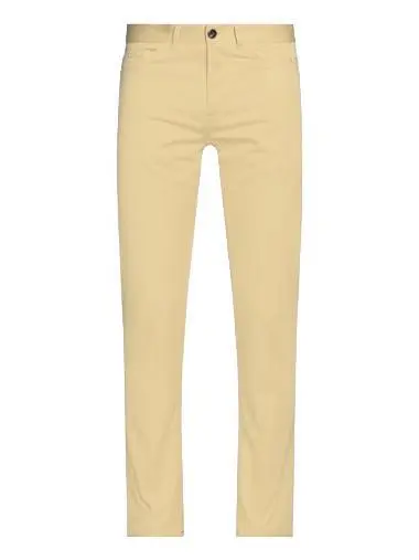 Isaia Twill Cotton Pants - Yellow